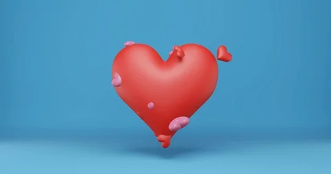 Hundreds of small hearts popping out of ... | Stock Video | Pond5
