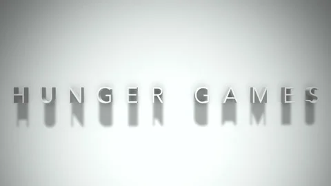 hunger games 3D title animation with sha... | Stock Video | Pond5
