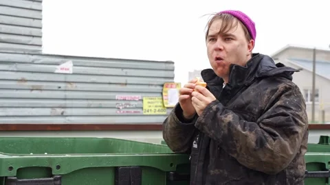 Bun In Trash Stock Footage ~ Royalty Free Stock Videos | Pond5