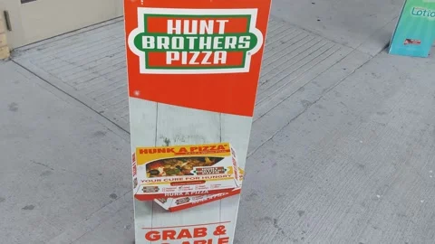 Hunt Brothers Pizza Signage | Stock Video | Pond5