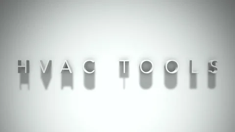 HVAC Tools 3D title animation with shado... | Stock Video | Pond5