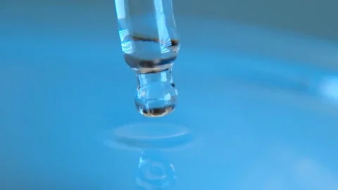 Hyaluronic acid.Glass pipette with a dro... | Stock Video | Pond5