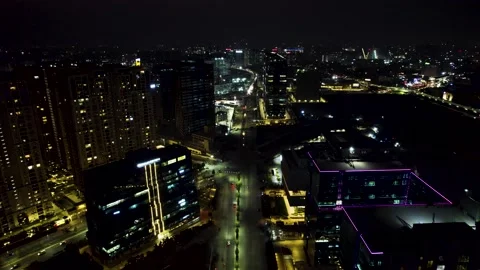 hyderabad hitech city buildings and road... | Stock Video | Pond5