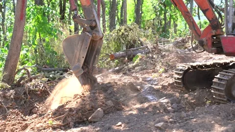 Excavator Shadow Stock Footage ~ Royalty Free Stock Videos | Pond5