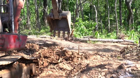 Excavator Shadow Stock Footage ~ Royalty Free Stock Videos | Pond5