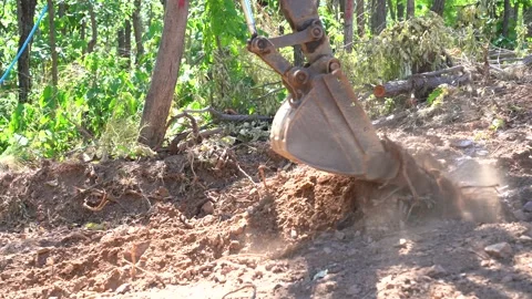 Excavator Shadow Stock Footage ~ Royalty Free Stock Videos | Pond5