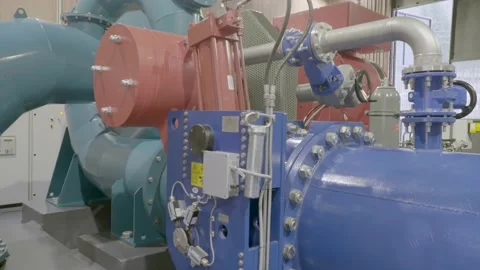 Hydro electric power generator in a mini... | Stock Video | Pond5