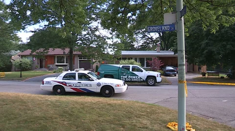 Hydro transformer vault fire in Toronto | Stock Video | Pond5