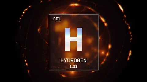 Hydrogen as Element 1 of the Periodic Ta... | Stock Video | Pond5