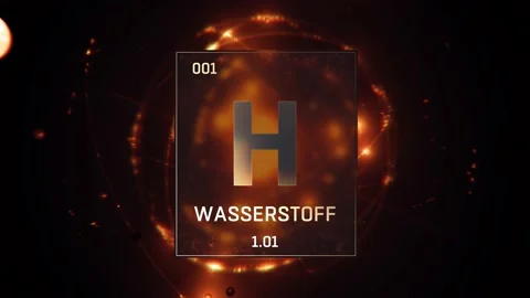 Hydrogen as Element 1 of the Periodic Ta... | Stock Video | Pond5