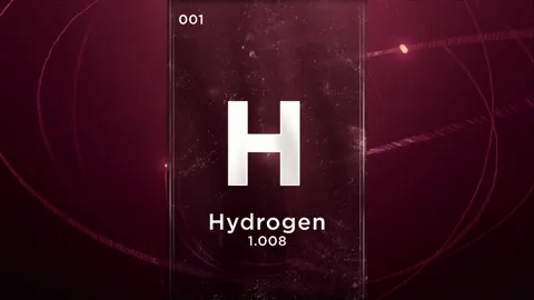 Hydrogen (H) symbol chemical element of ... | Stock Video | Pond5