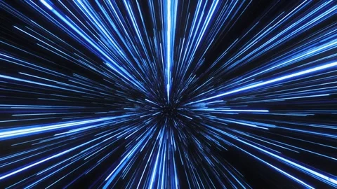 Hyper jump spaceship view. Hyperspace ju... | Stock Video | Pond5
