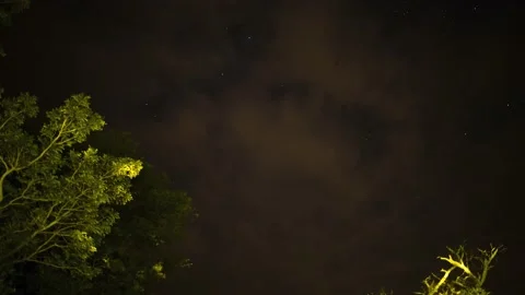 Hyper lapse panning across the dark nigh... | Stock Video | Pond5
