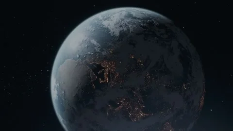 Hyper-realistic CGI animation of Earth f... | Stock Video | Pond5