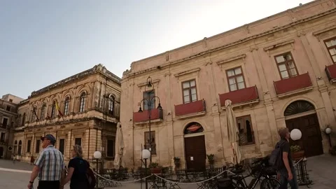 Hyperlapse facade cathedral square in th... | Stock Video | Pond5