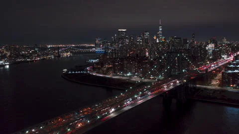 Hyperlapse over Williamsburg bridge | Stock Video | Pond5