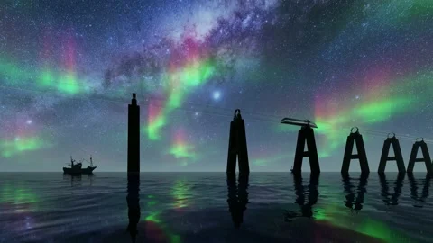 Hyperloop at starry night High speed dig... | Stock Video | Pond5