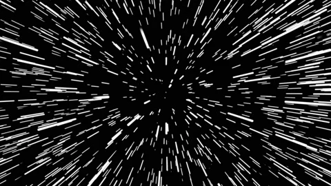 Hyperspace travel 3D streaking radial st... | Stock Video | Pond5