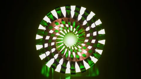 Hypnotic looping animation. 3d endless a... | Stock Video | Pond5