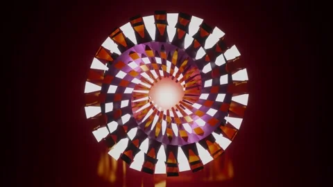 Hypnotic looping animation. 3d endless a... | Stock Video | Pond5