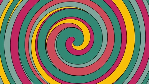 Hypnotic psychedelic spiral abstract bac... | Stock Video | Pond5