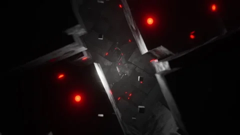 Hypnotic Sci-Fi VJ Loop Tunnel 3d flying... | Stock Video | Pond5