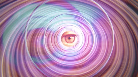Hypnotic Vortex Eye Stare Eerie Motion B... | Stock Video | Pond5