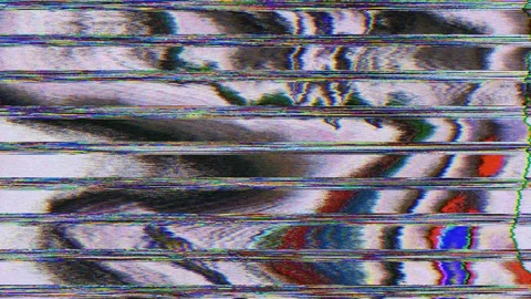Hypnotizing distorted bad tv effect, shi... | Stock Video | Pond5
