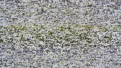 Hypnotizing old tv screen scramble stati... | Stock Video | Pond5