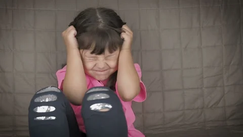 Hysterical child. | Stock Video | Pond5