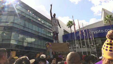 "I love it": Kobe Bryant fans thrilled w... | Stock Video | Pond5