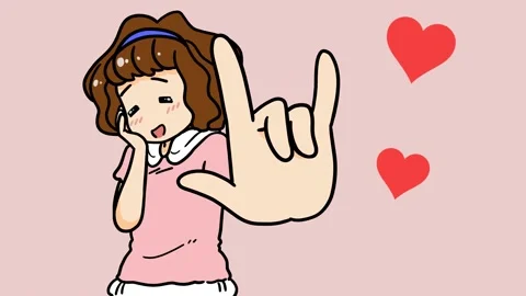 Sign Language Love Stock Video Footage | Royalty Free Sign Language ...