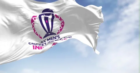 ICC Men Cricket world cup India 2023 wav... | Stock Video | Pond5