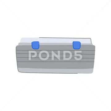 Ice cooler box cartoon vector illustration Illustration #241399648
