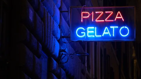 Pizza Shop Sign Stock Videos – Royalty-Free HD & 4K Videos