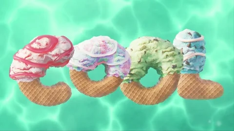 Ice Cream Type ~ After Effects Project #256163531 | Pond5