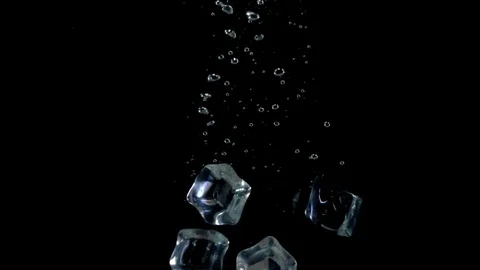 Ice Cubes Isolated Stock Footage ~ Royalty Free Stock Videos | Pond5