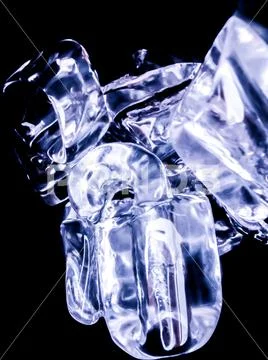 Ice cubes feel fresh on hot days background Stock Image #172139761