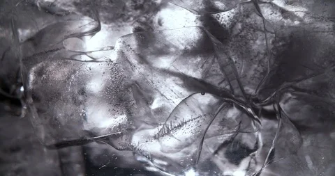 Ice cubes refraction on Black background | Stock Video | Pond5