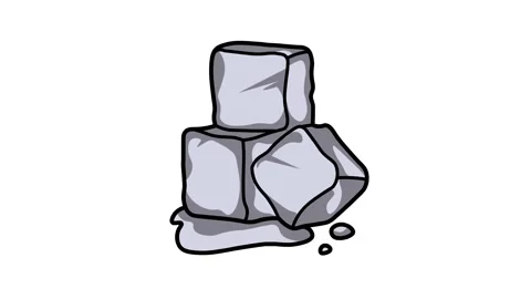 Ice Cubes Drawing Stock Video Footage | Royalty Free Ice Cubes Drawing ...