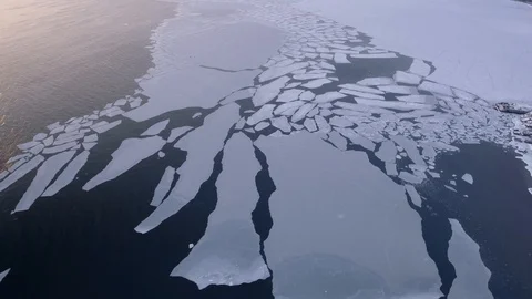 Ice Russian Arctic North Dramatic Navy S... | Stock Video | Pond5