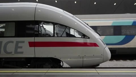 ICE Train in Vienna Train Station. Inter... | Stock Video | Pond5