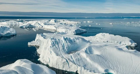 Iceberg aerial drone video - giant icebe... | Stock Video | Pond5