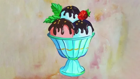 Icecream reveal animation Morphing | Stock Video | Pond5