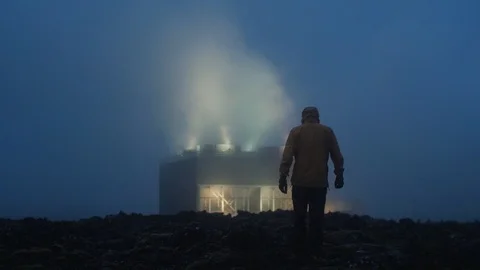 iceland, blue lagoon, Svartsengi geother... | Stock Video | Pond5