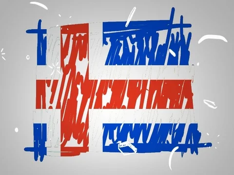 Iceland - Hand drawn - Animation - outli... | Stock Video | Pond5