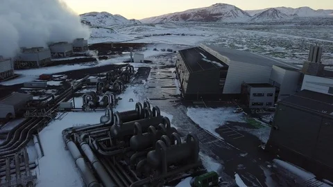 Iceland renewable energy - geothermal po... | Stock Video | Pond5