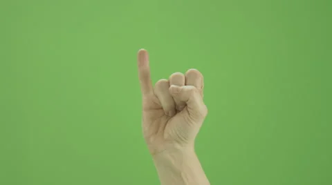 Icelandic sign language saying I love yo... | Stock Video | Pond5