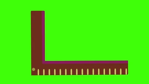 Icon of an angle corner on a green scree... | Stock Video | Pond5
