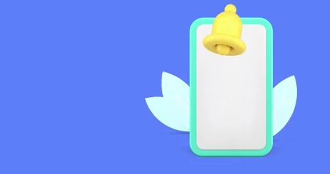 Icon Animation of Mobile Notification Be... | Stock Video | Pond5